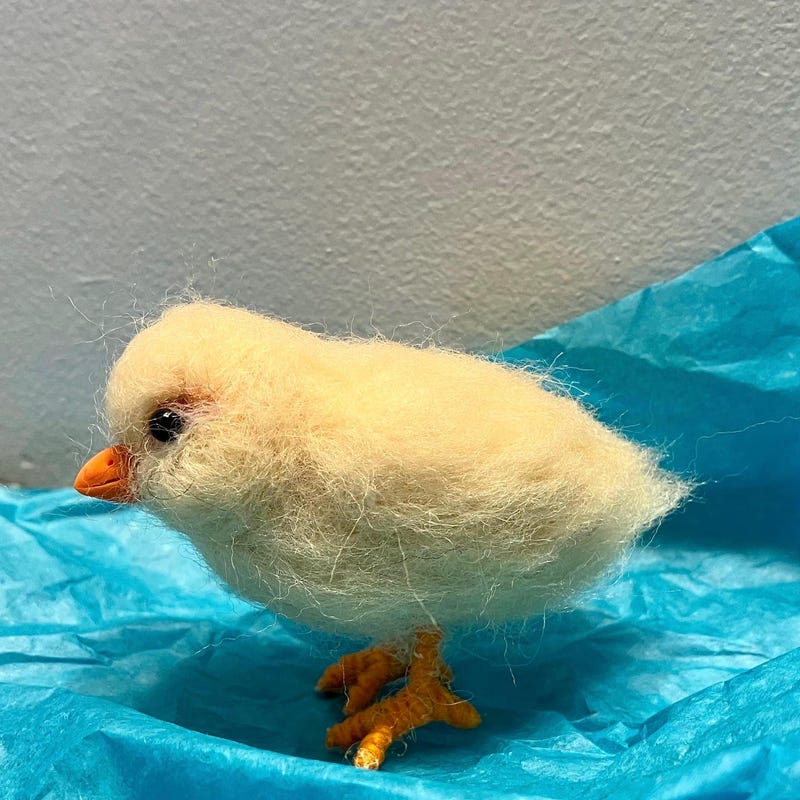 Needle Felted Chick - Etsy
