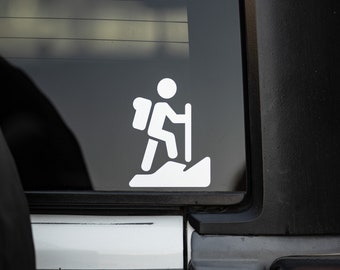 I'd Hike That Decal Hiker Car Window Sticker, Hiking Gift, Laptop, Car ...