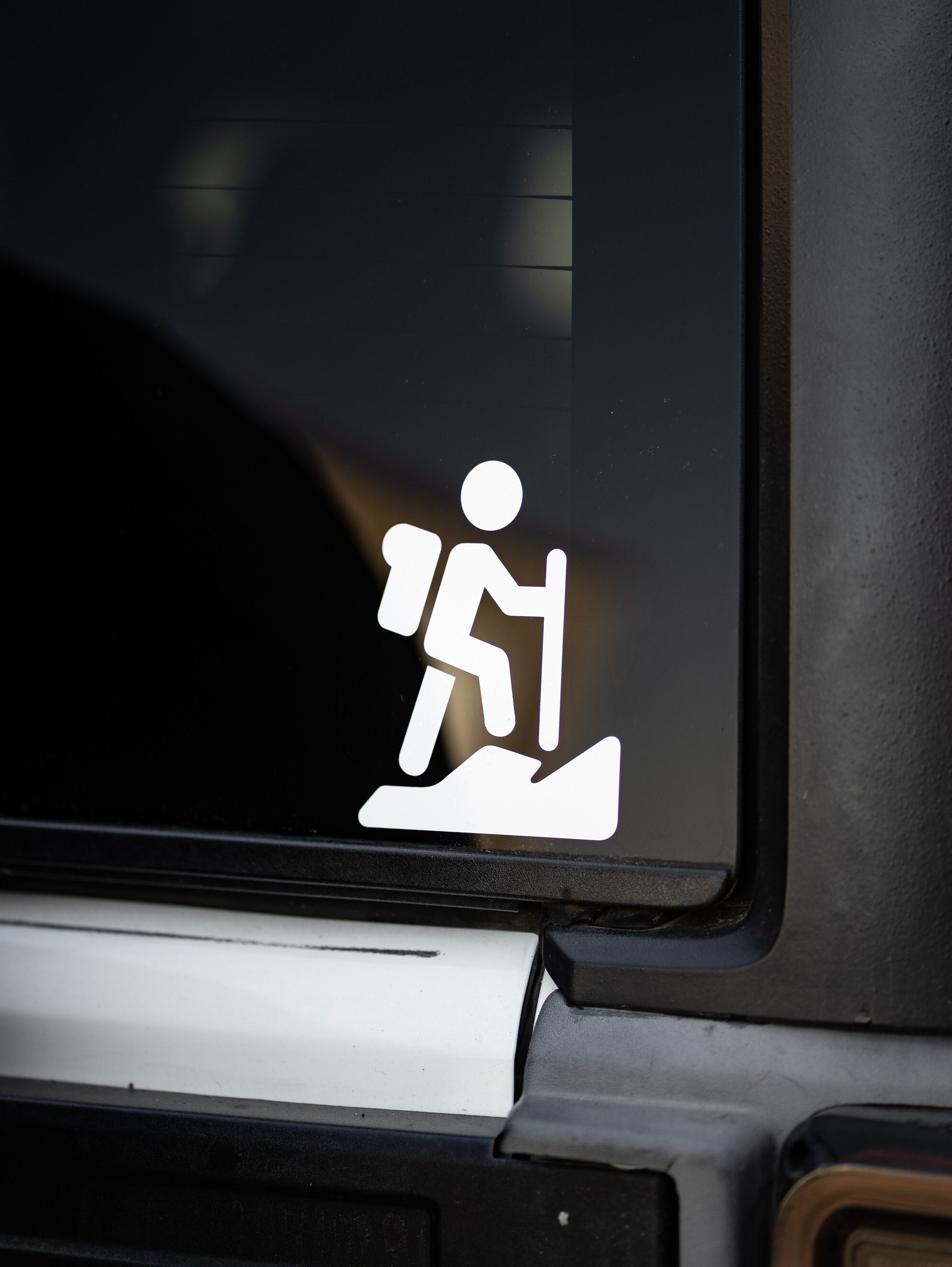 Hiker Decal Hiker Car Window Sticker, Hiking Gift, Laptop, Car Decal ...