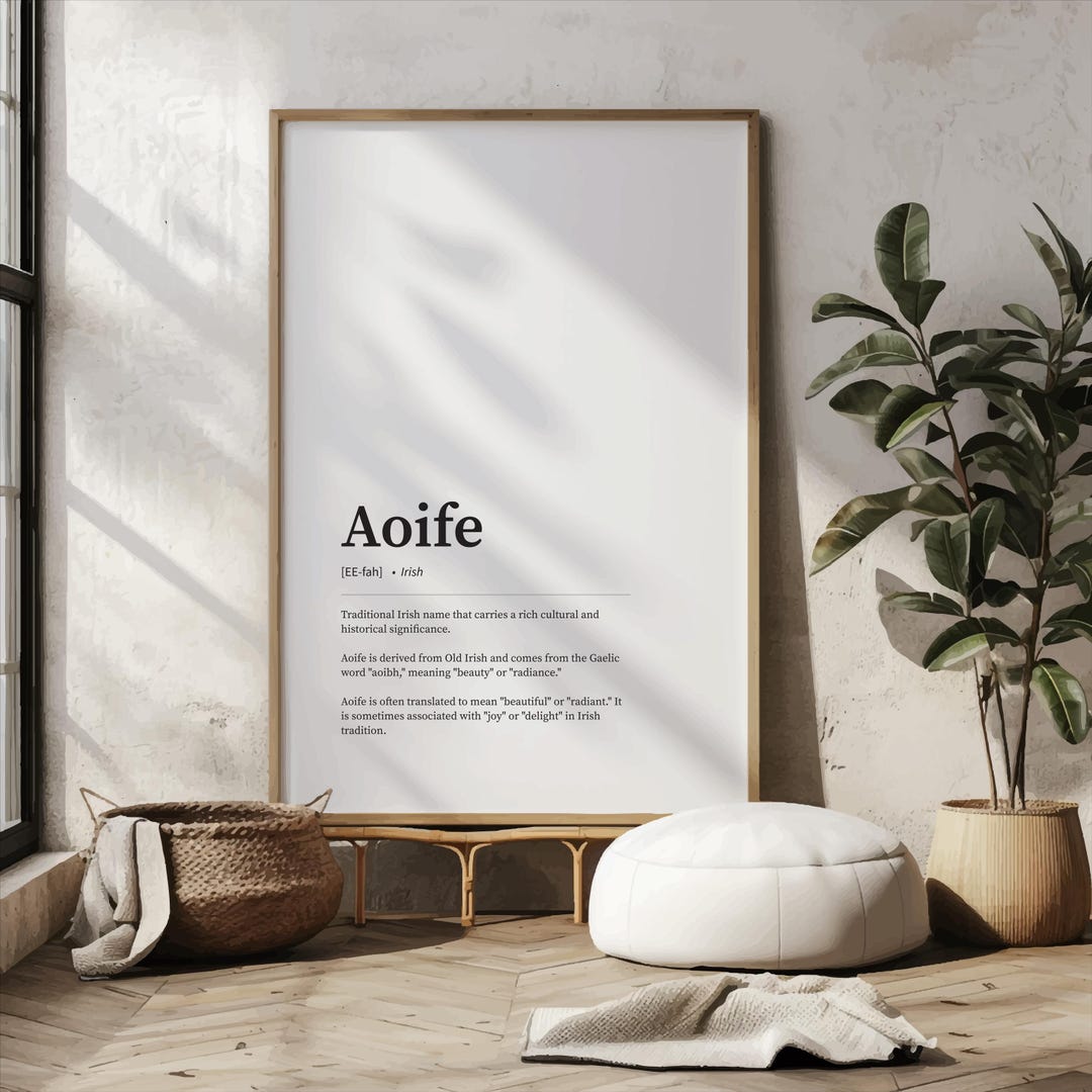 Aoife Irish Female Name Description, Digital Copy to Download and Print ...