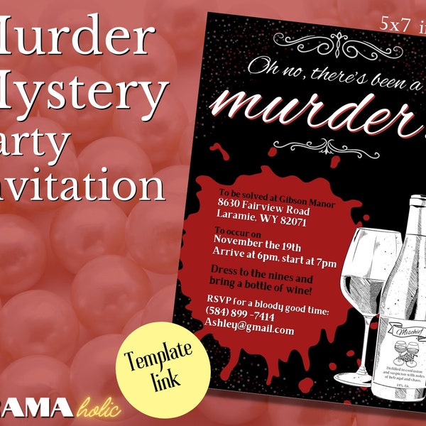 Murder Mystery Party Invitation - Etsy