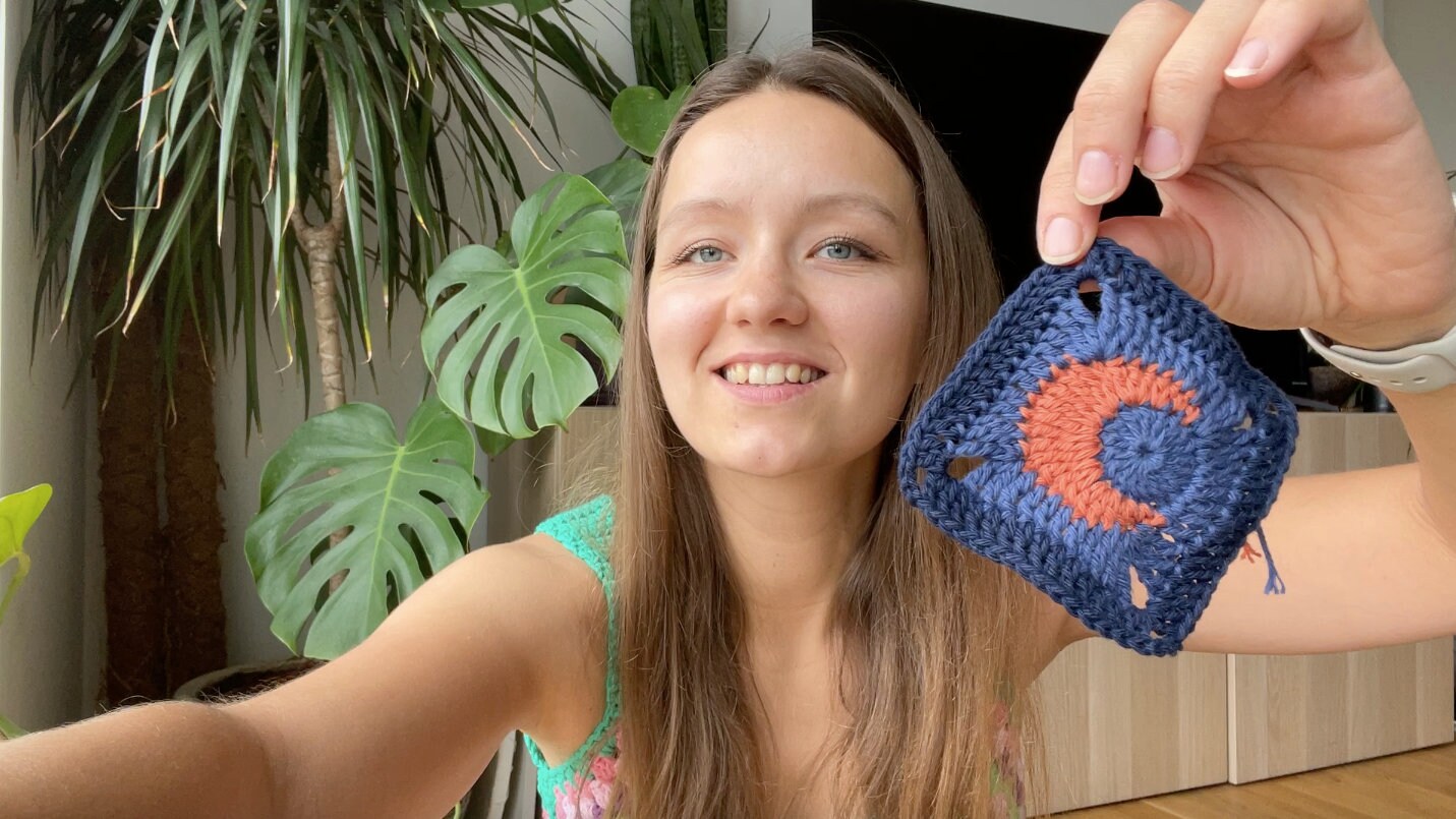Moon Crochet Granny Square Pattern | Beginner-friendly Step-by-step ...