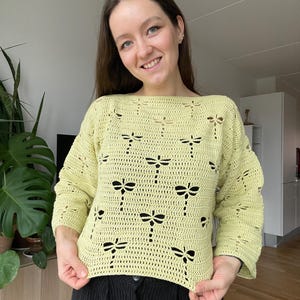 DRAGONFLY CROCHET TOP | Beginner-friendly Pdf Pattern in English - Etsy UK