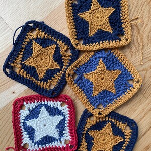STAR GRANNY SQUARE | Pdf Pattern in English - Etsy