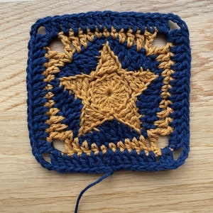 STAR GRANNY SQUARE | Pdf Pattern in English - Etsy