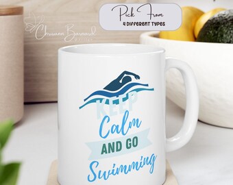 Swimmer Inside Me Inspirational Swimming Mug Gift Swim Practice Water ...