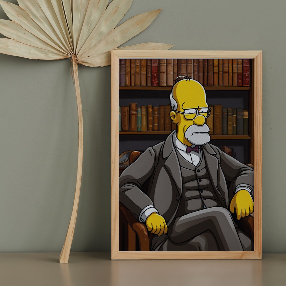 Sigmund Freud Poster| Simpsons Freud | Therapist Wall Art | Counselling ...