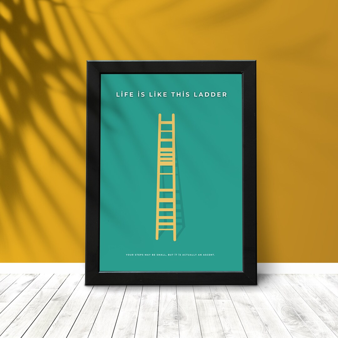 Life is Ladder Poster | Counselling Office | Mental Health | Digital ...