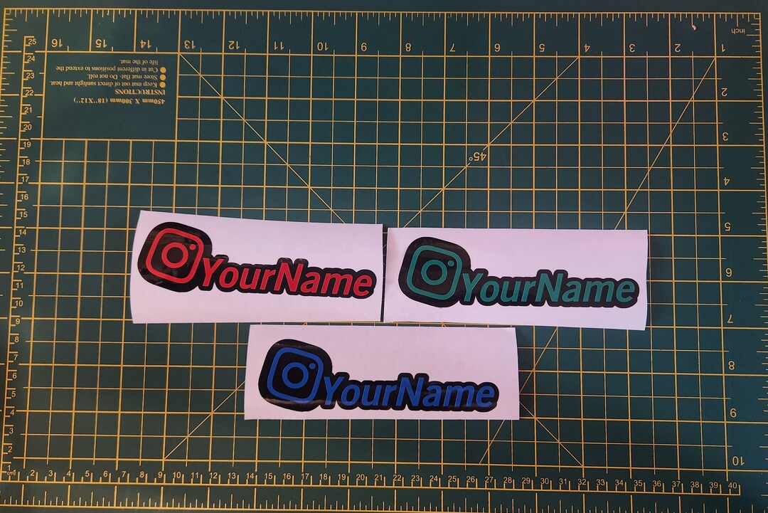 X2 Custom Instagram Decal - Etsy