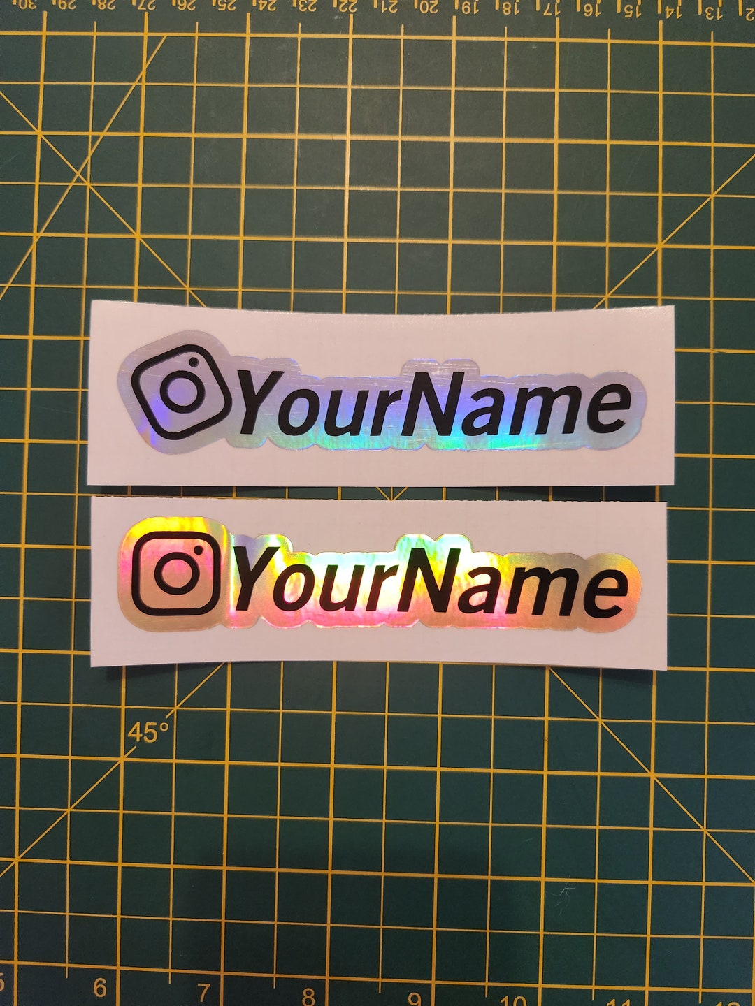 X2 Custom Holographic Instagram Decal - Etsy