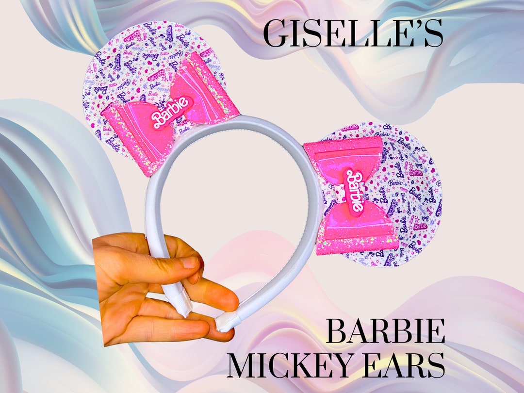 Barbie Mickey Mouse Ears, Disneyland Ears, Hot Pink Mouse Ears, Disney ...