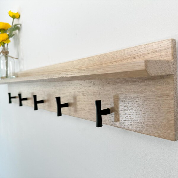 Shelf With Hooks - Etsy