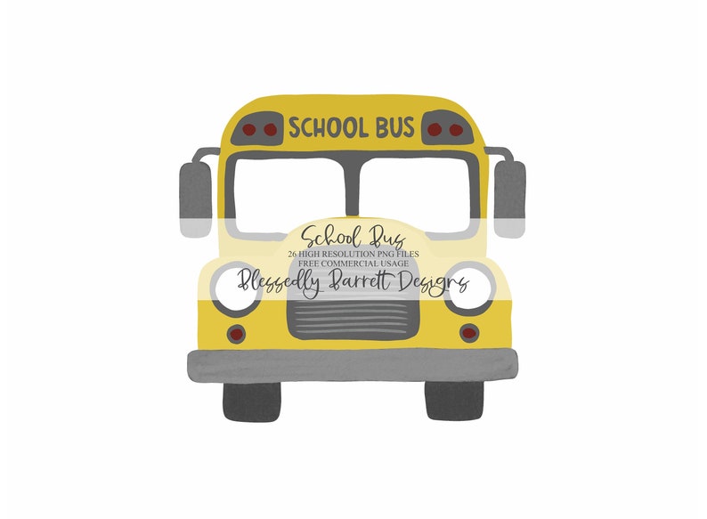 School Bus Clipart | Teacher Clipart | Field Trip | Teacher Sublimation ...