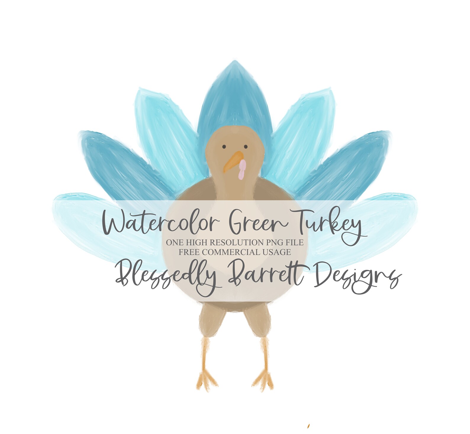 Watercolor Turkey Clipart | Fall Clipart | Thanksgiving | Fall ...