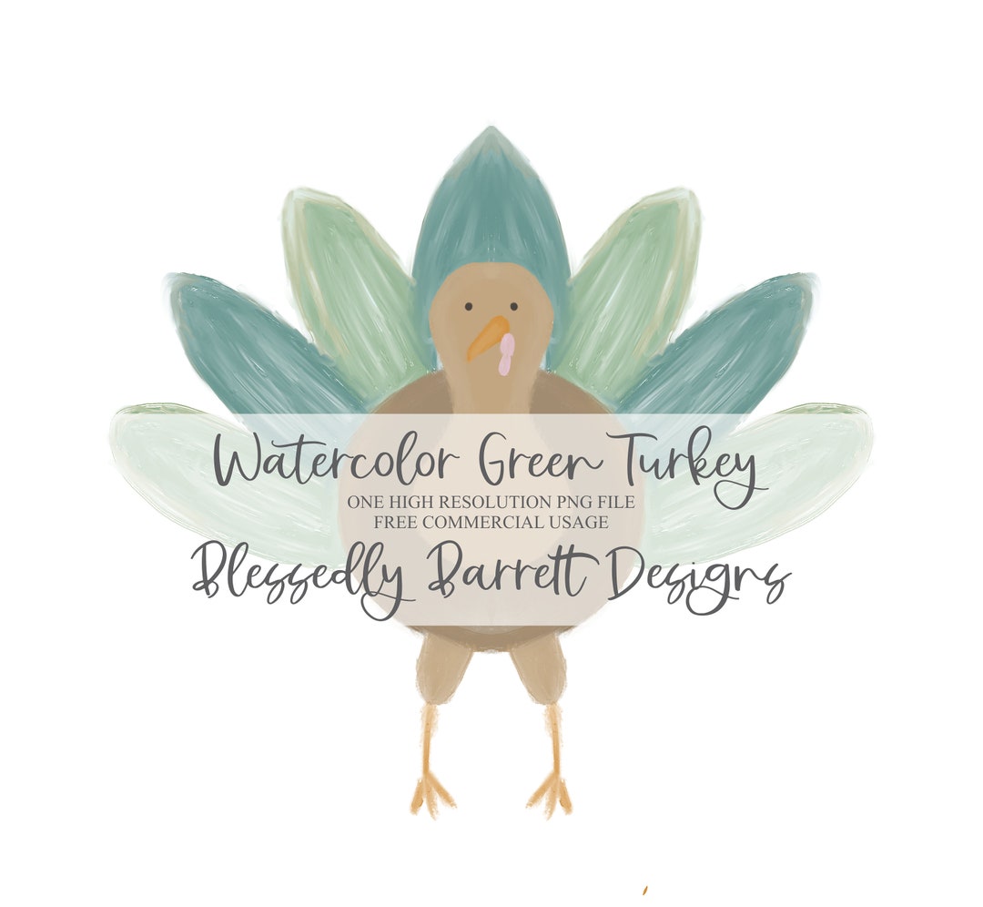 Watercolor Turkey Clipart | Fall Clipart | Thanksgiving | Fall ...
