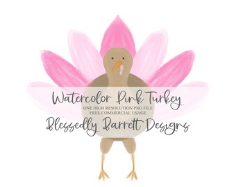 Watercolor Turkey Clipart | Fall Clipart | Thanksgiving | Fall ...