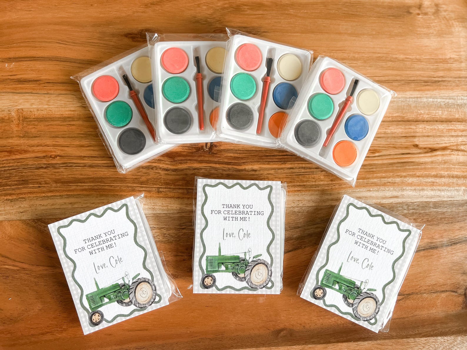 Green Tractor Birthday Activity for Kids, Ready to Gift Party Favors ...