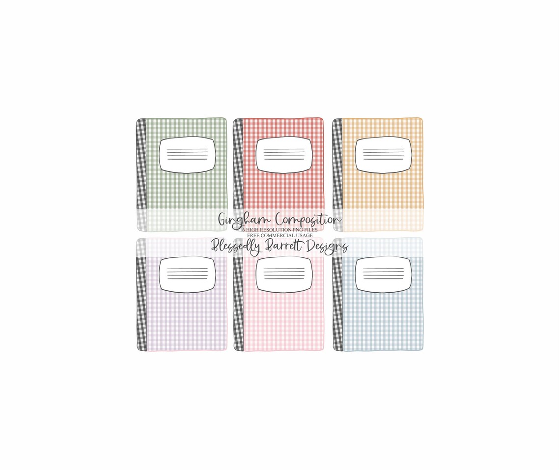 Watercolor Color Clipart Teacher Clipart Composition Note Book Teacher ...