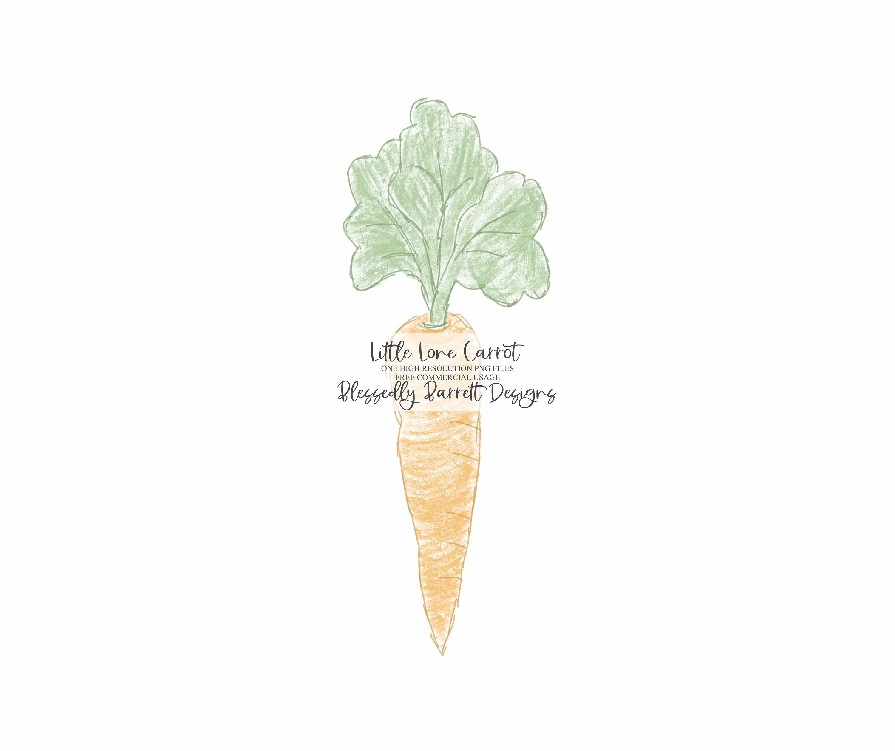 Easter Clipart | Watercolor | Carrots | Bunny | Bunny Food | Clipart ...