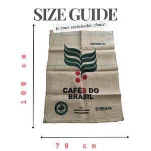 Burlap Coffee Sacks, Jute Grain Bag Sack 70 X 100 Cm for Sustainable ...