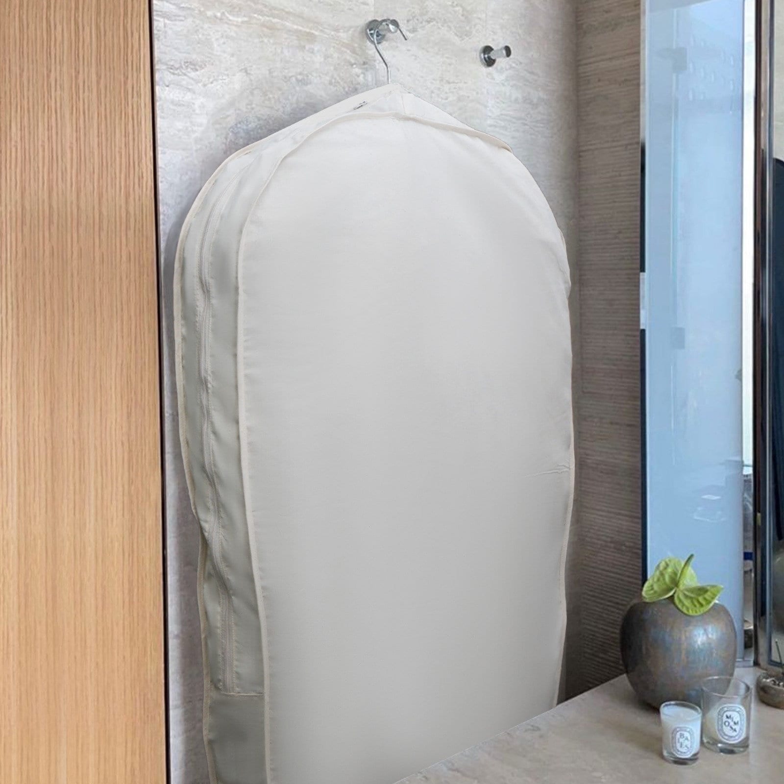 Organic Cotton Garment Bag, Wardrobe Organizer, Bridal Dress Foldable ...