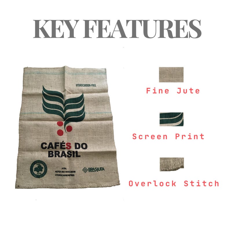 Burlap Coffee Sacks, Jute Grain Bag Sack 70 X 100 Cm for Sustainable ...