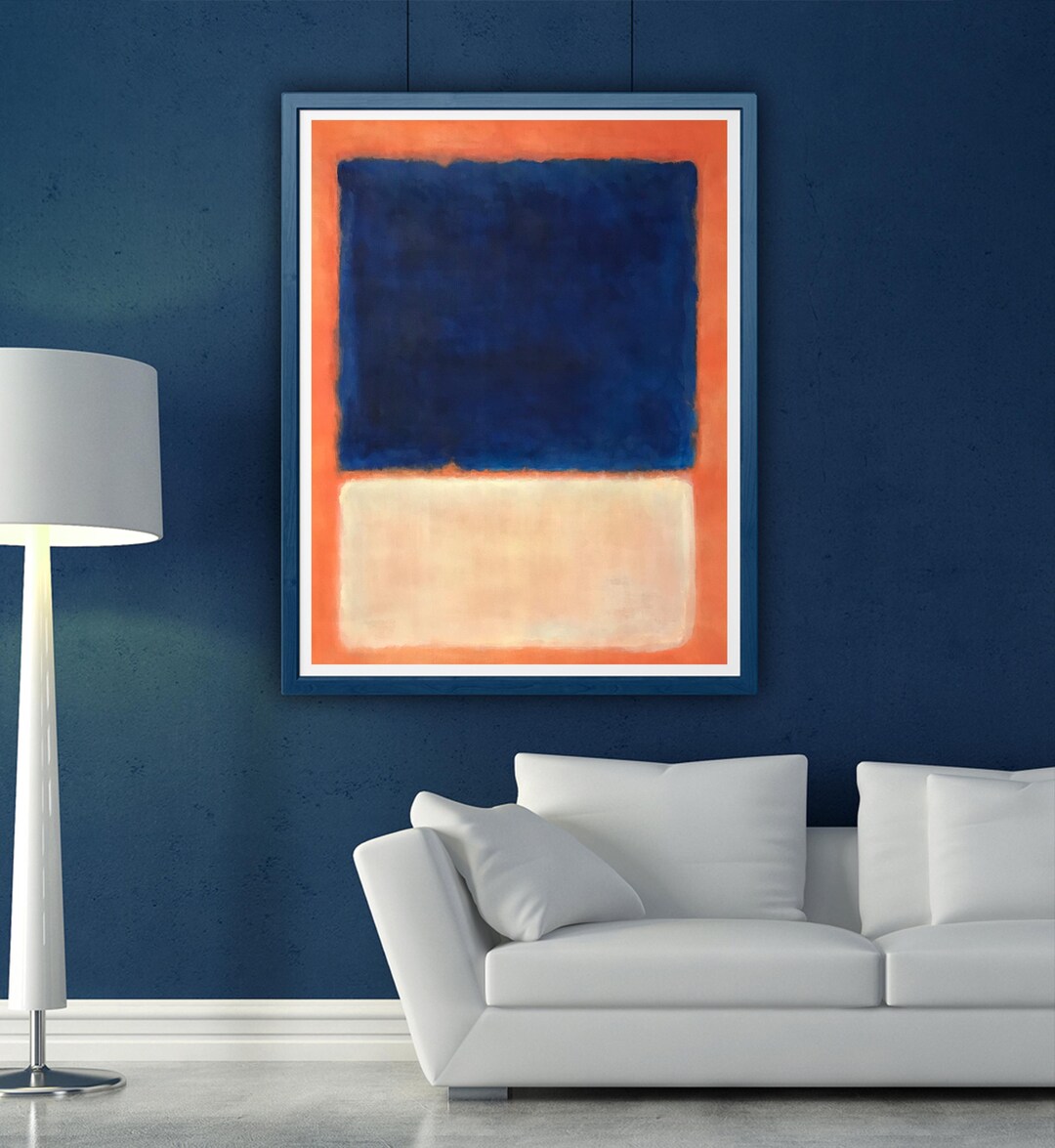 Mark Rothko Pink Blue Mark Rothko Canvas Wall Art, Modern Decor ...
