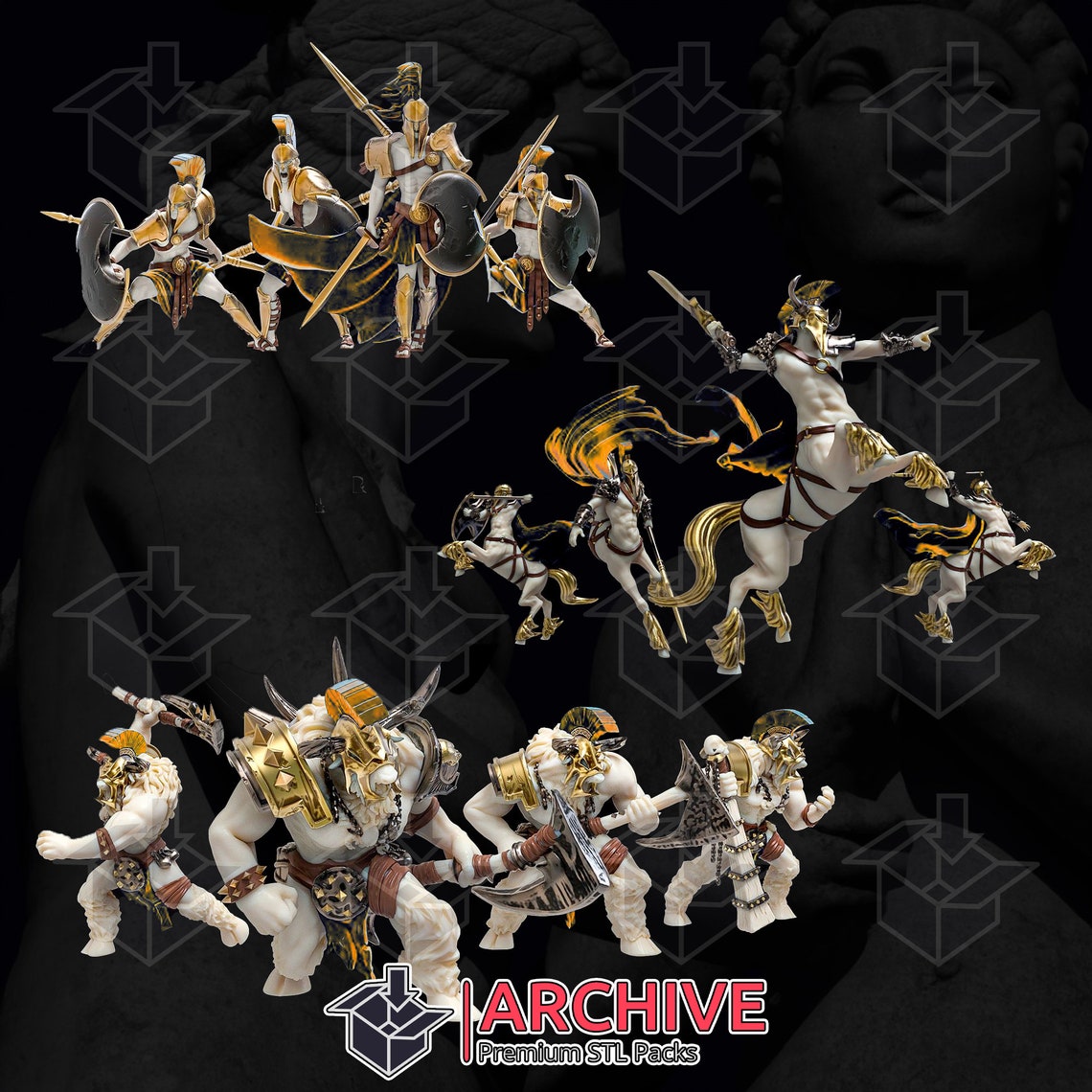 Greek Mythology STL Package high Quality Greek Gods Figures & - Etsy Canada