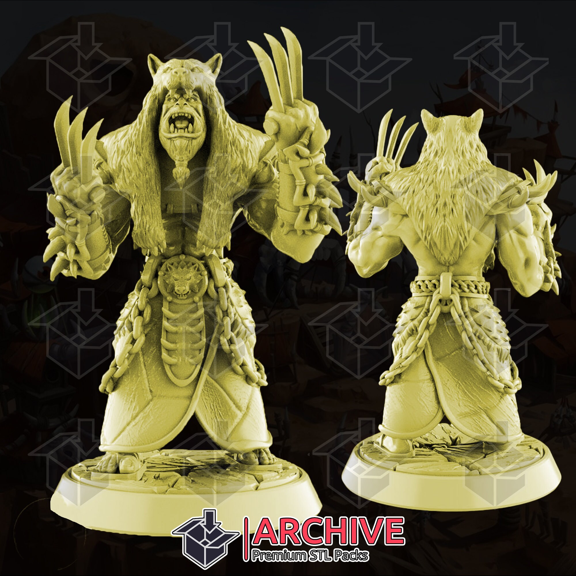 Orcs Family STL Pack Orcs STL Pack Orc Figures for 3D - Etsy