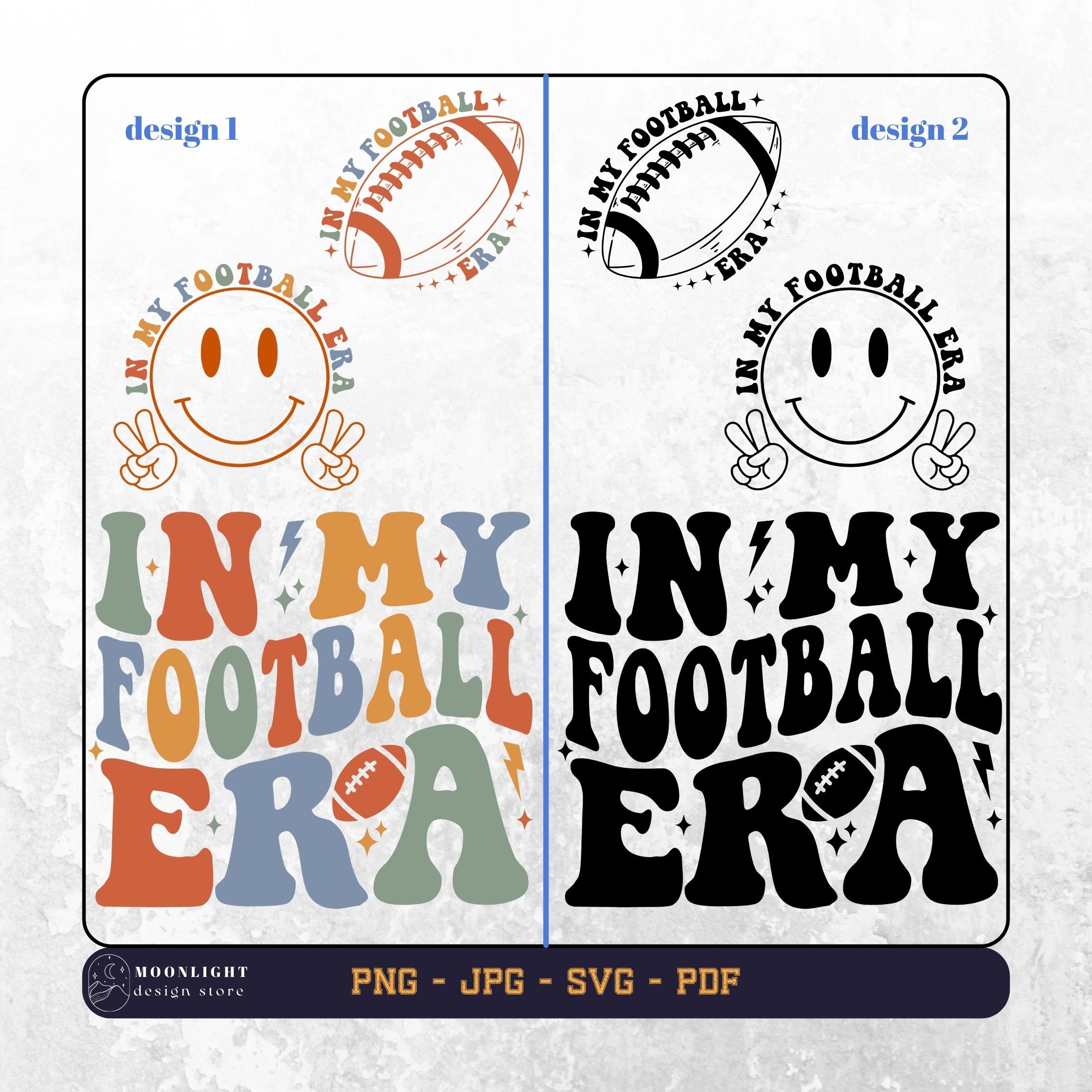 In My Football Era Svg, in My Football Era Png, Football Svg, Football ...