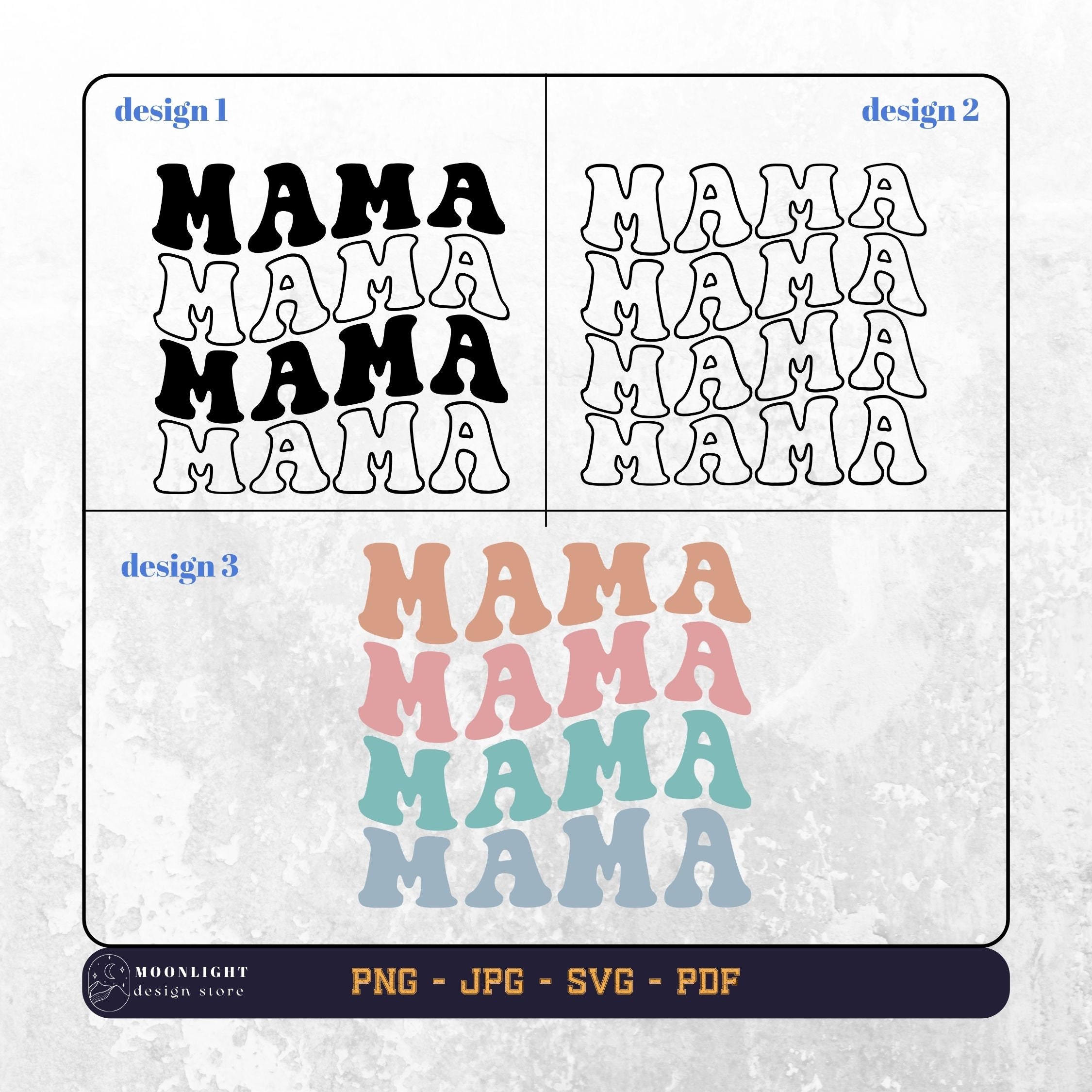 Mama Svg, Mama Png, Mother's Day Svg, Mama Cricut Silhouette Svg, Cool ...