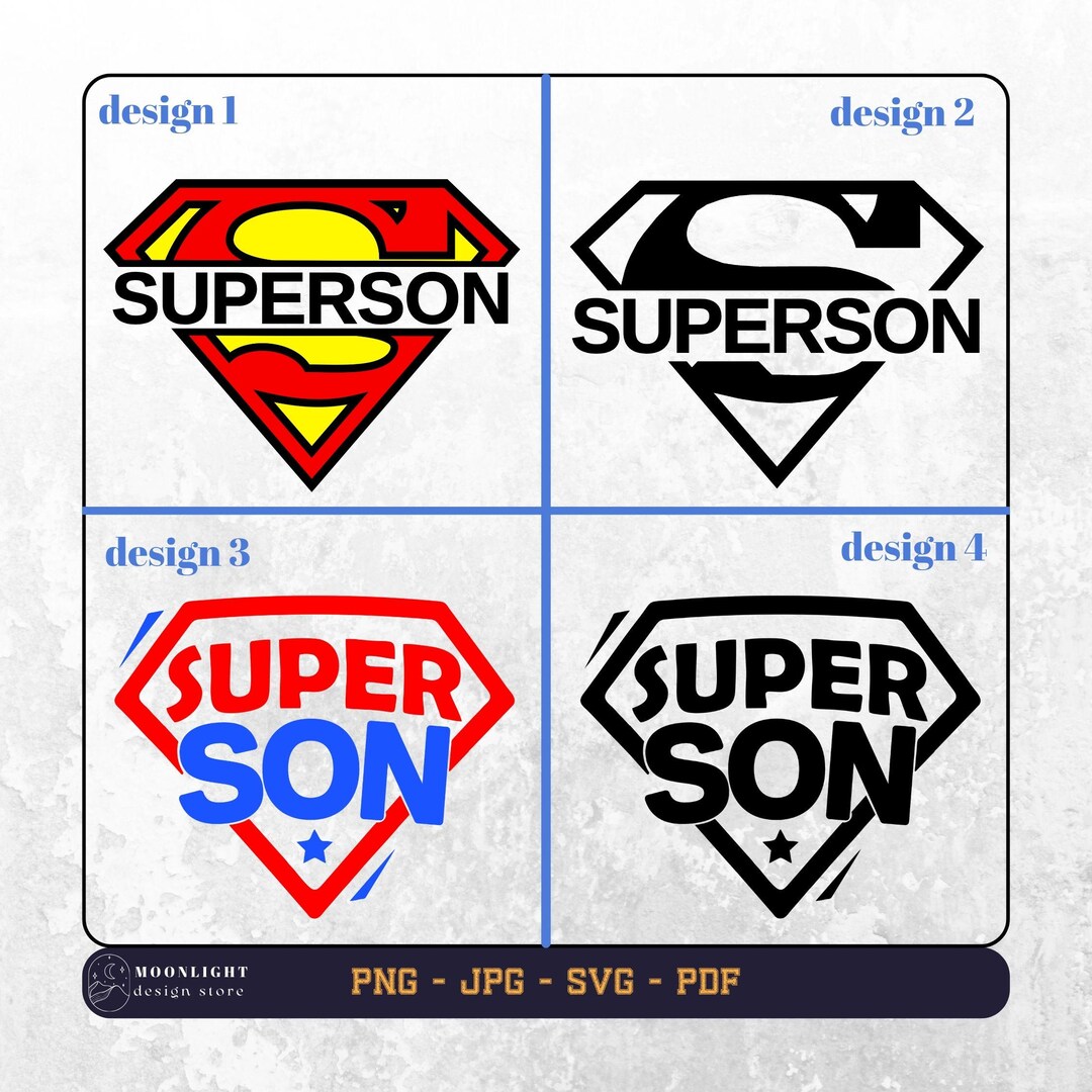Super Son Svg, Super Son Png, Super Son Split Name Frame Svg, Son Svg ...