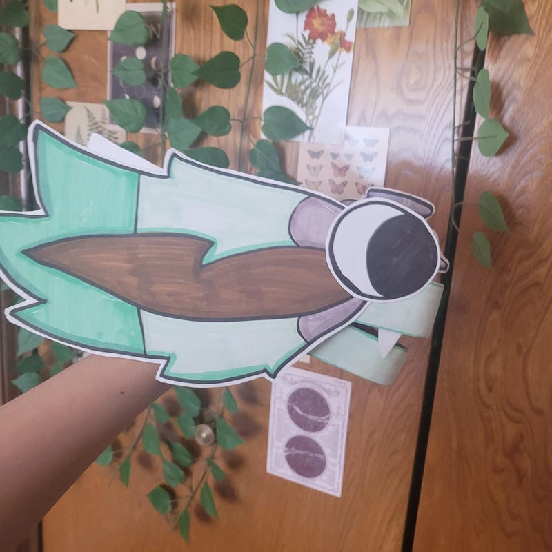 Paper Dragon Puppet Base - Etsy