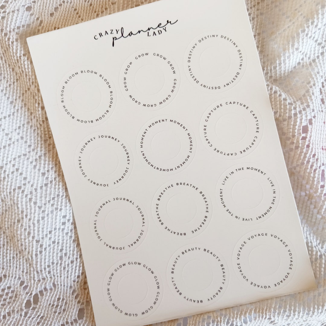 Minimal Sticker Sheet Sticker Sheets Sticker Pack Cute - Etsy