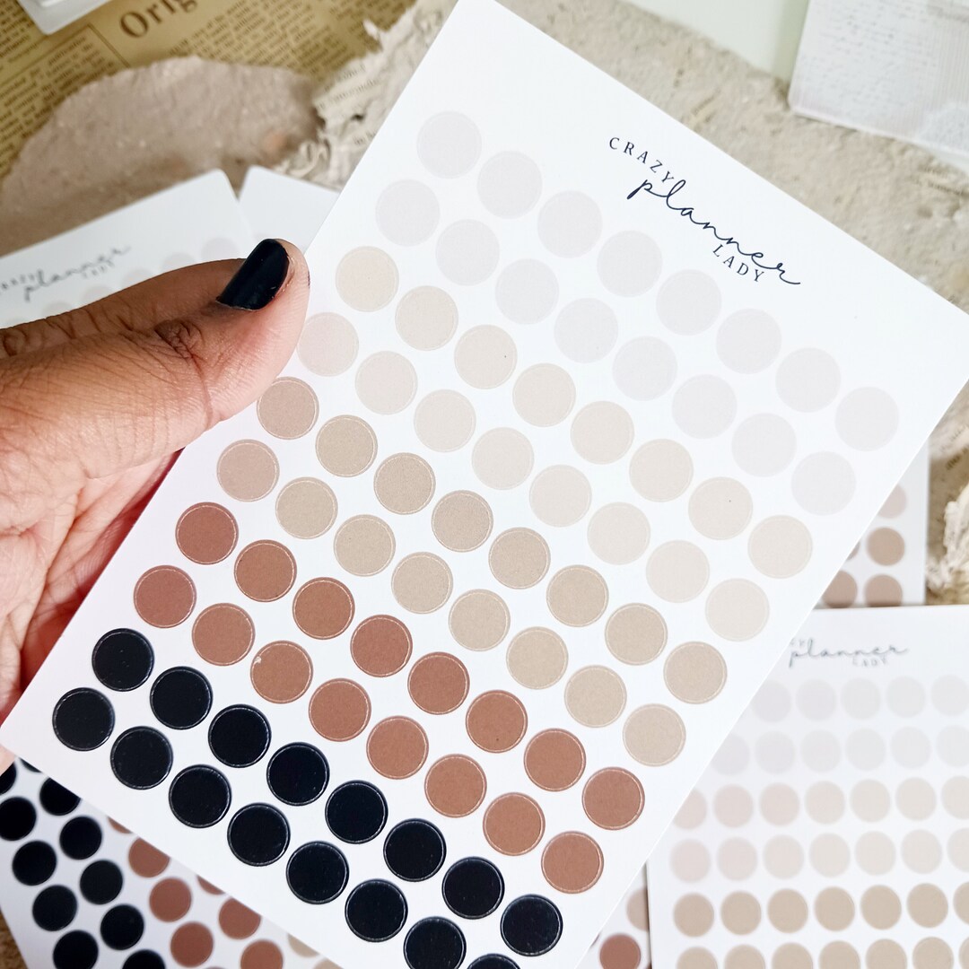 Antique Color Shading Sticker Pack Ephemera Art Decor Mini Stickers for ...