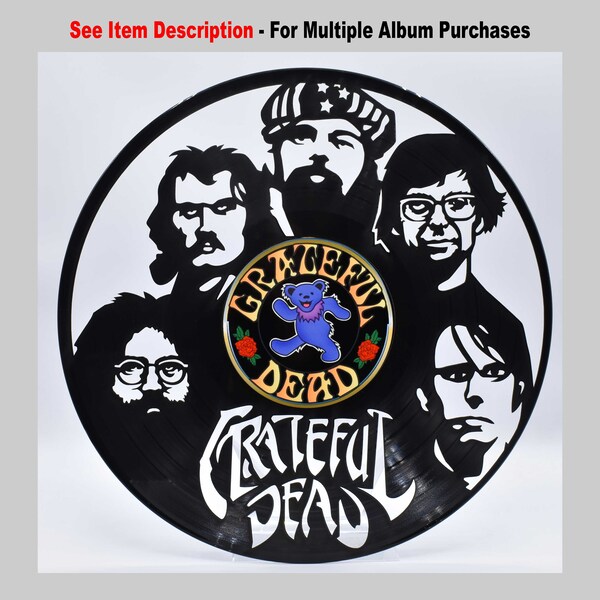Grateful Dead Vinyl Coaster - Etsy