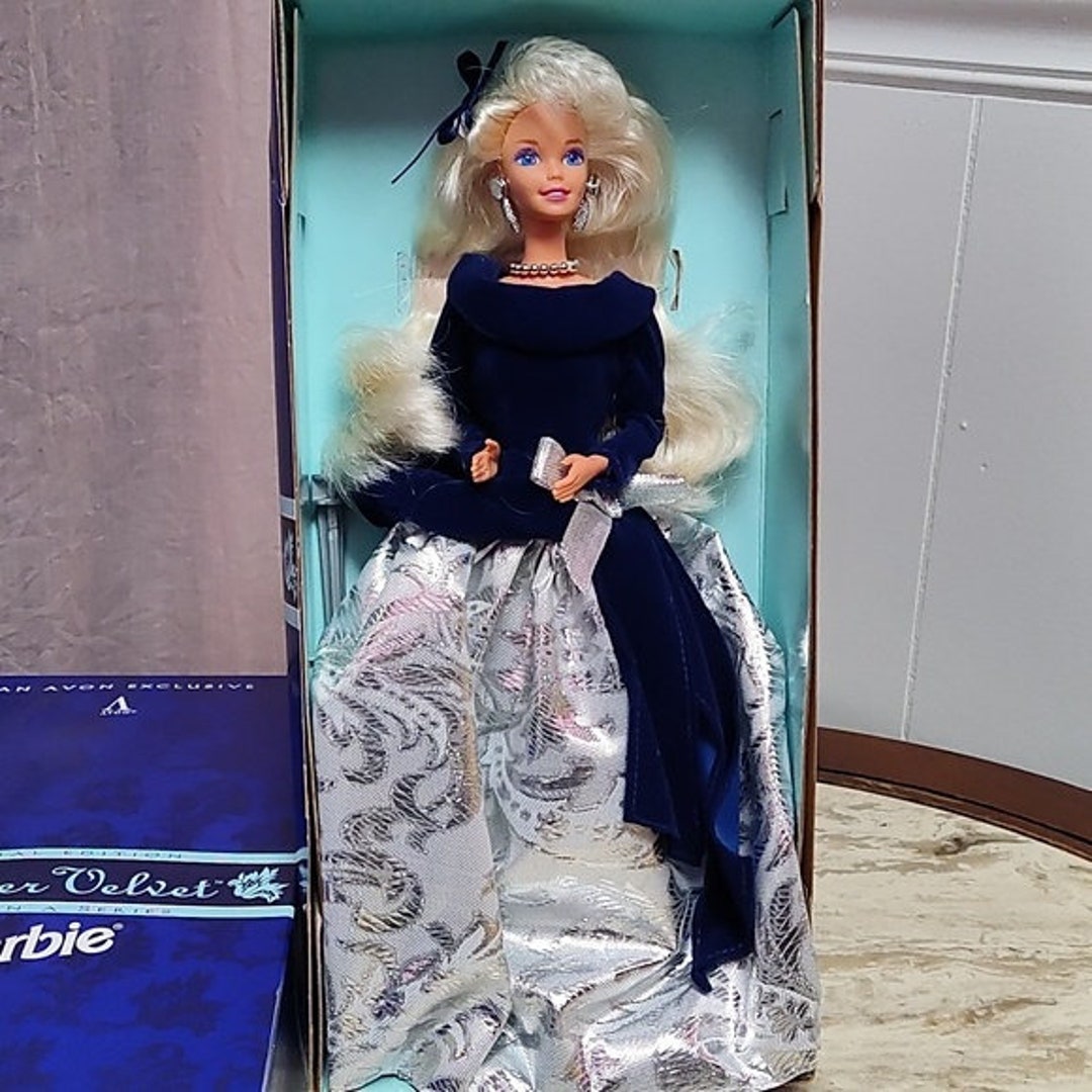 Vintage Winter Velvet Barbie - Etsy