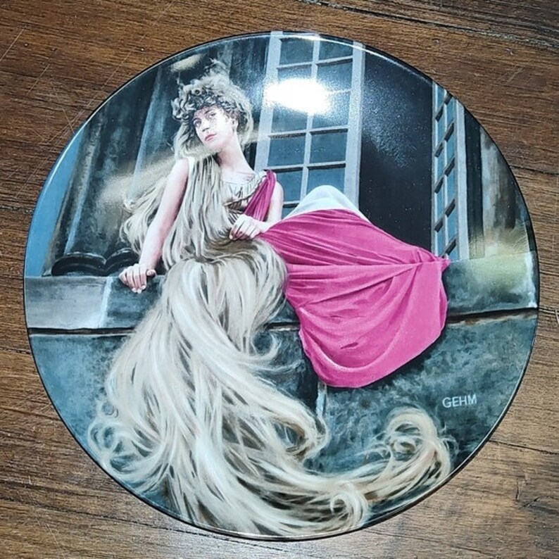 Vintage Rapunzel Decorative Plate by Charles Gehm - Etsy