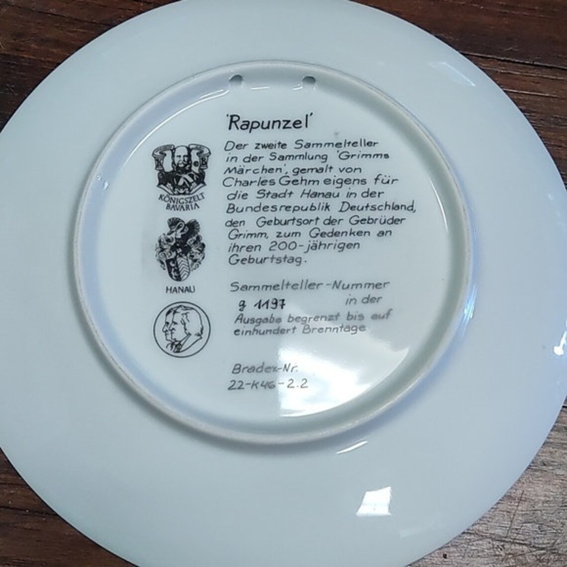 Vintage Rapunzel Decorative Plate by Charles Gehm - Etsy