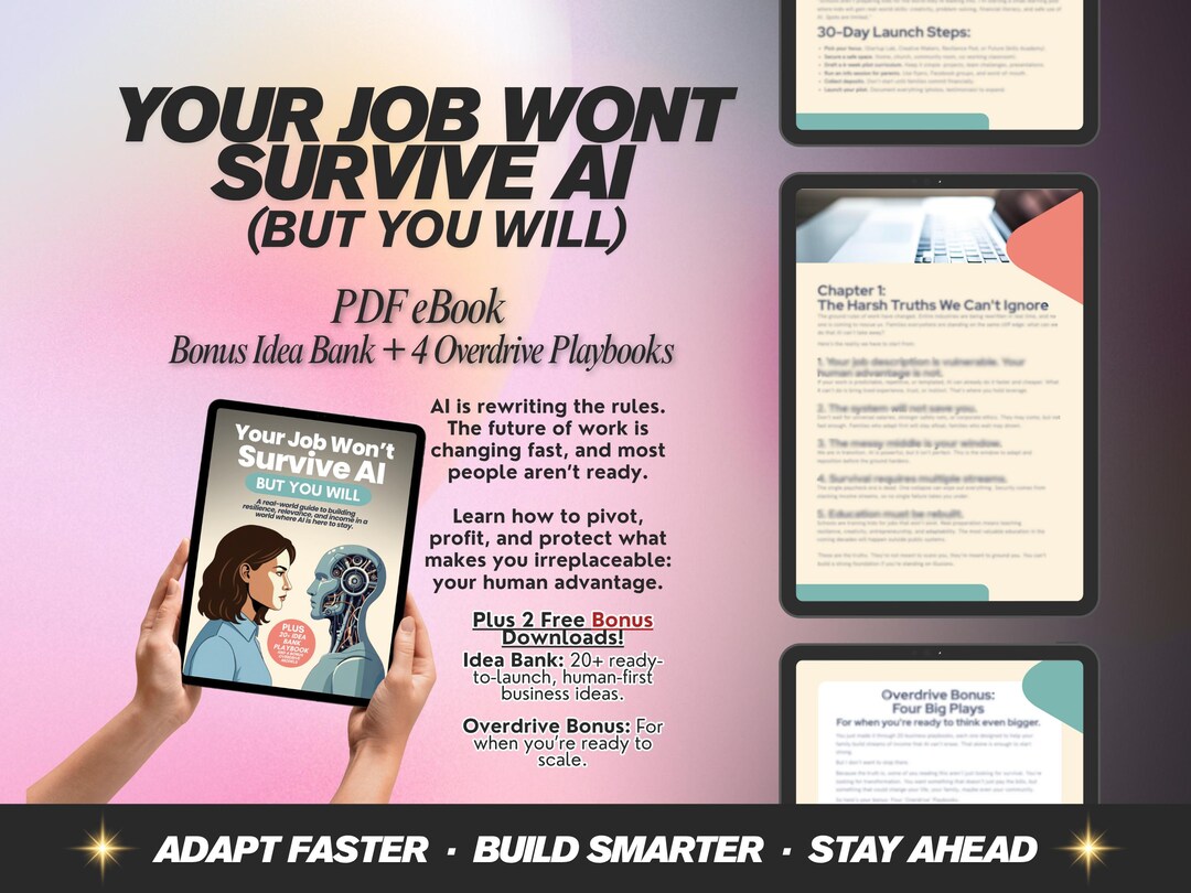 Your Job Won’t Survive AI, but You Can | Ebook Survival Guide for ...