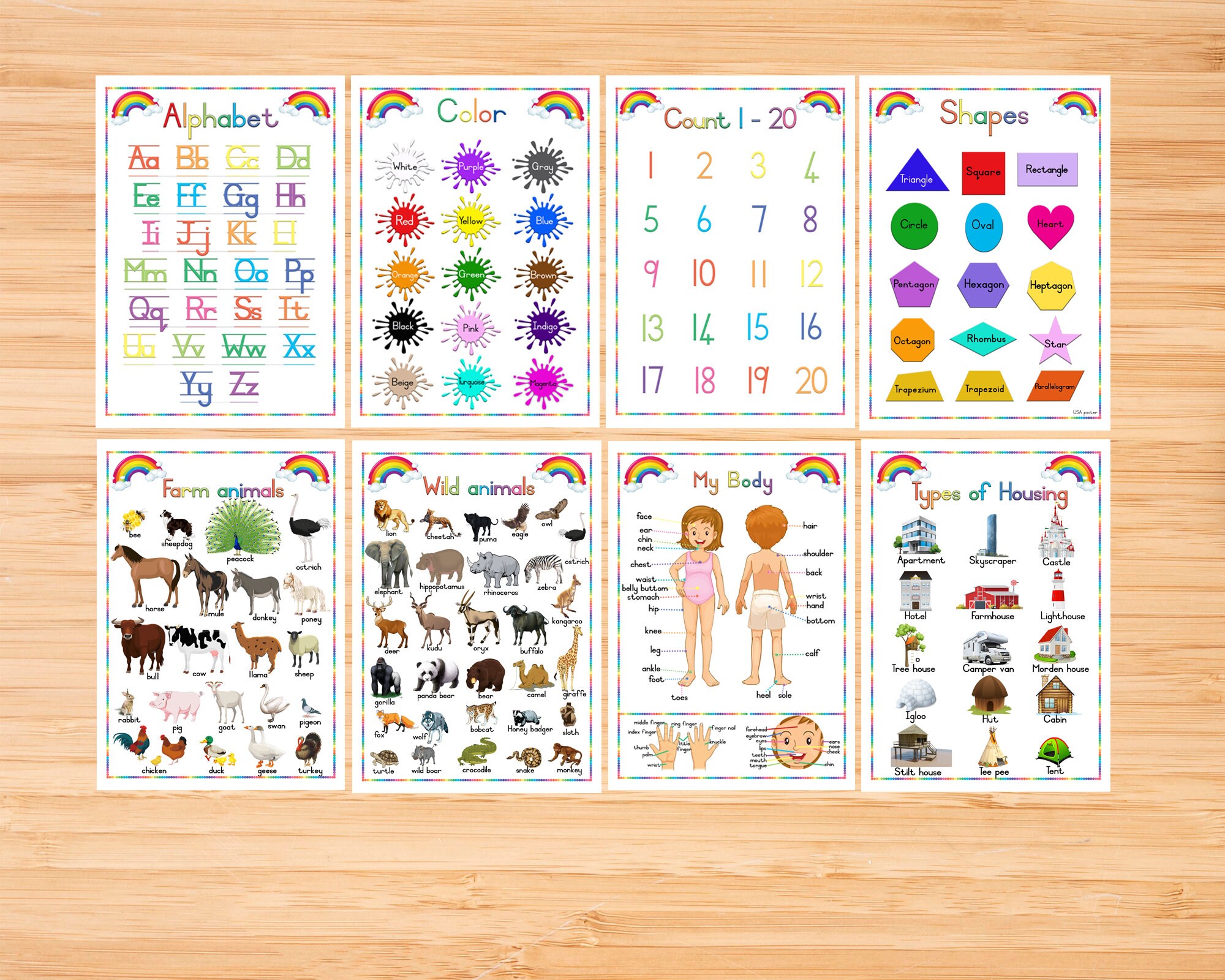 21 Educational Poster Life Skill Posters Montessori to Help - Etsy