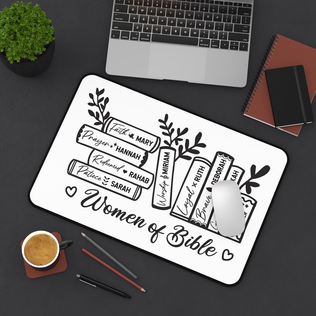 Women of the Bible Pad, Religious Mouse Pad, Christian Bible Desk Mat ...