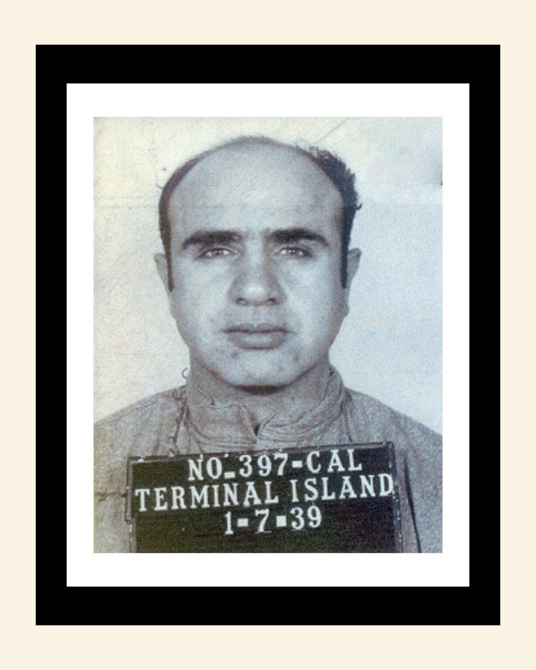 Mugshot Print: Al Capone - Etsy