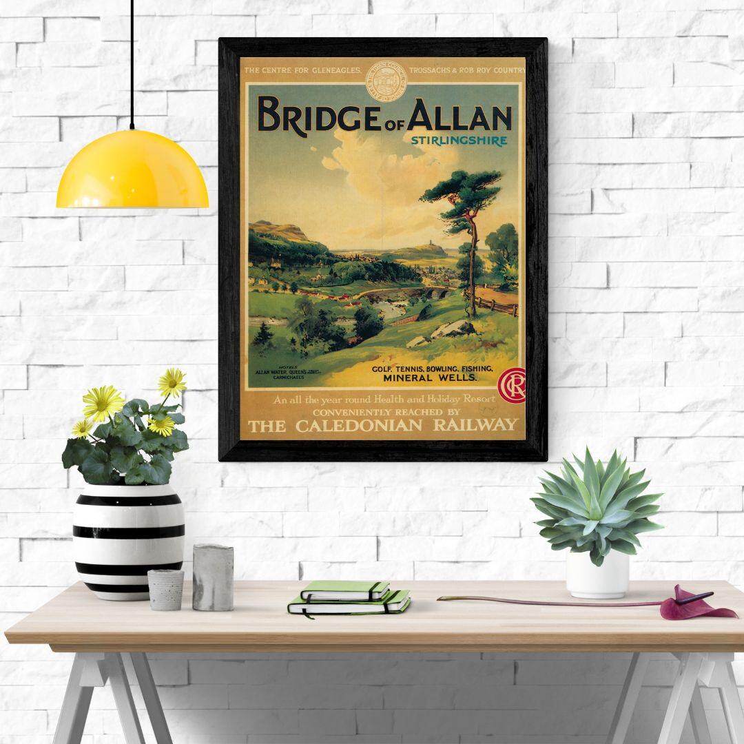 Travel Poster Print: Bridge of Allan - Stirlingshire - Caledonian ...