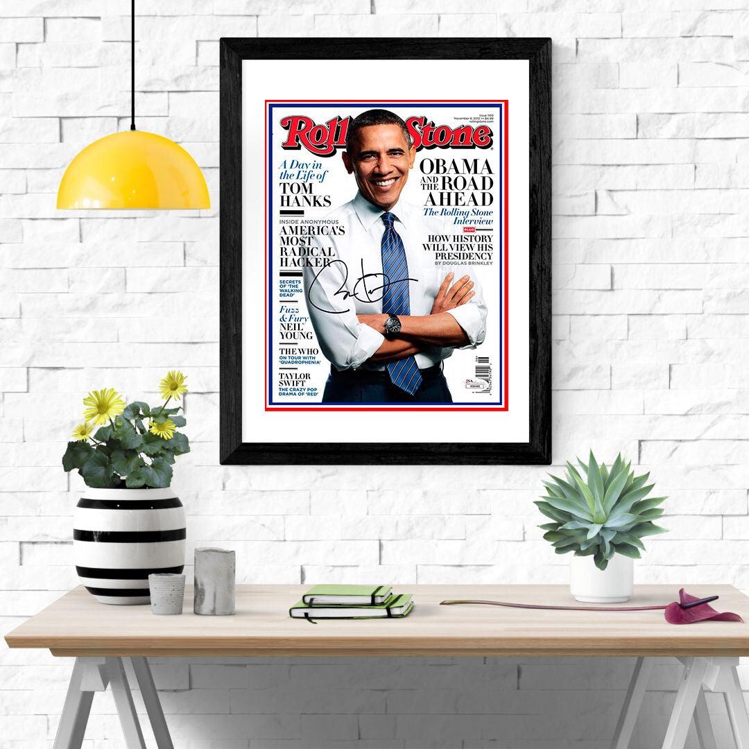 History Poster Print: Barak Obama Autograph Promo Print - Rolling Stone ...