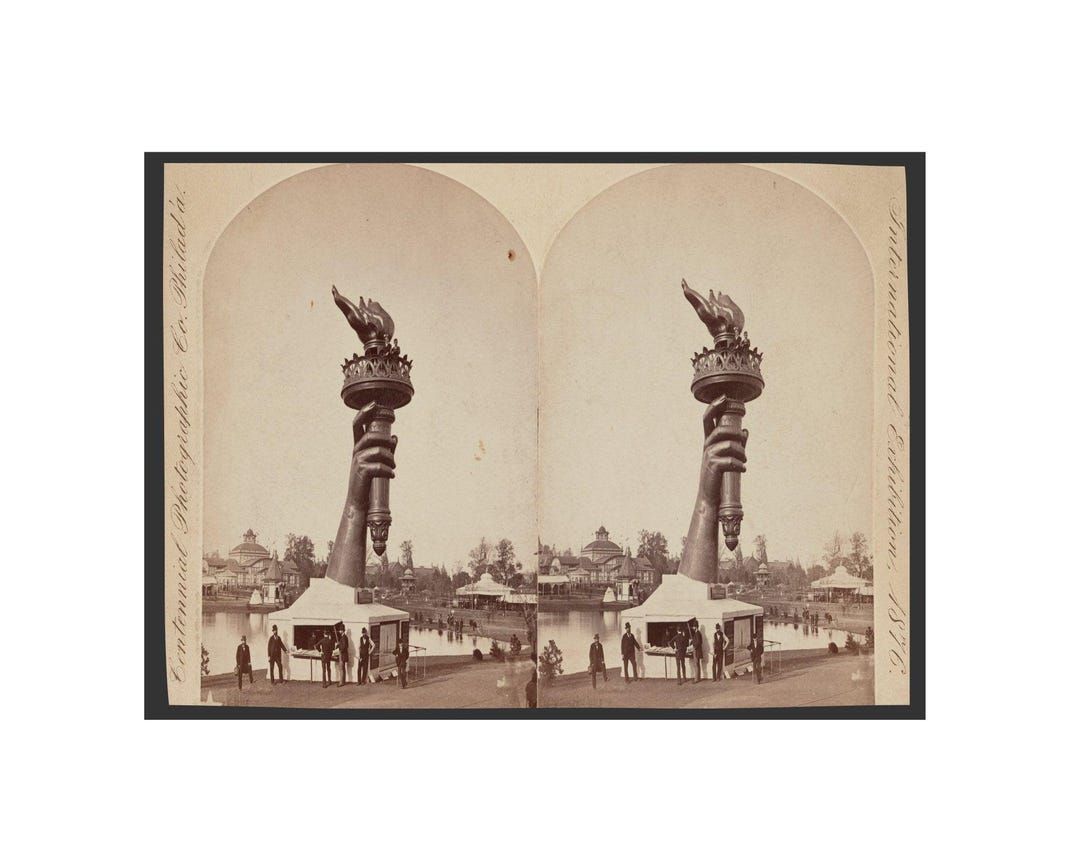 Statue of Liberty Poster Print: Colossal Hand and Torch - Lady Liberty ...