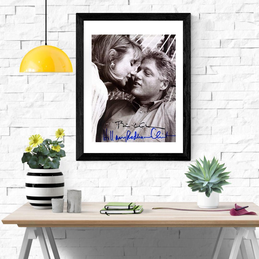 History Poster Print: Bill & Hillary Clinton Autograph Promo Print ...