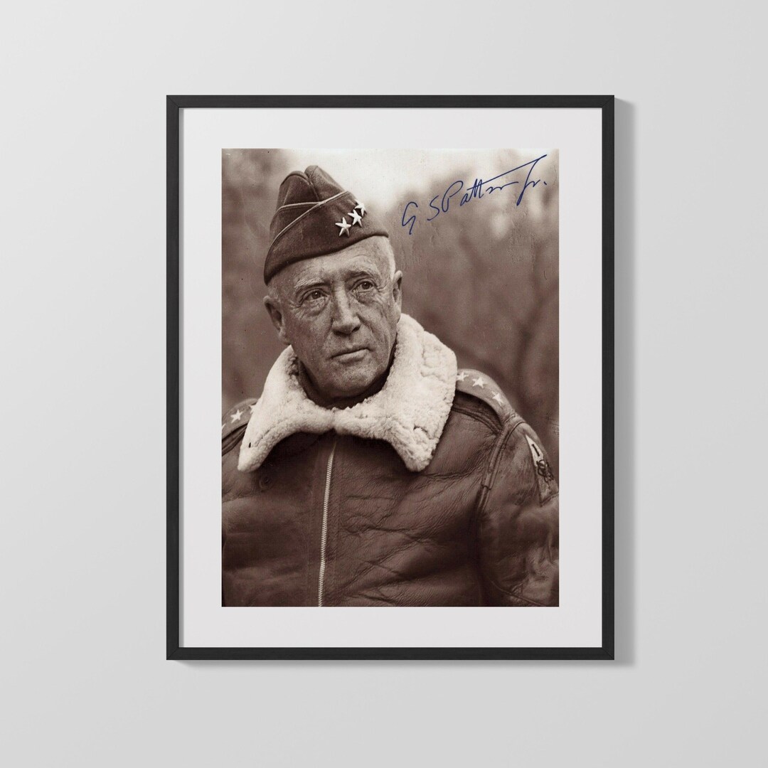 History Poster Print: General George Patton Autograph Replica Print - Etsy