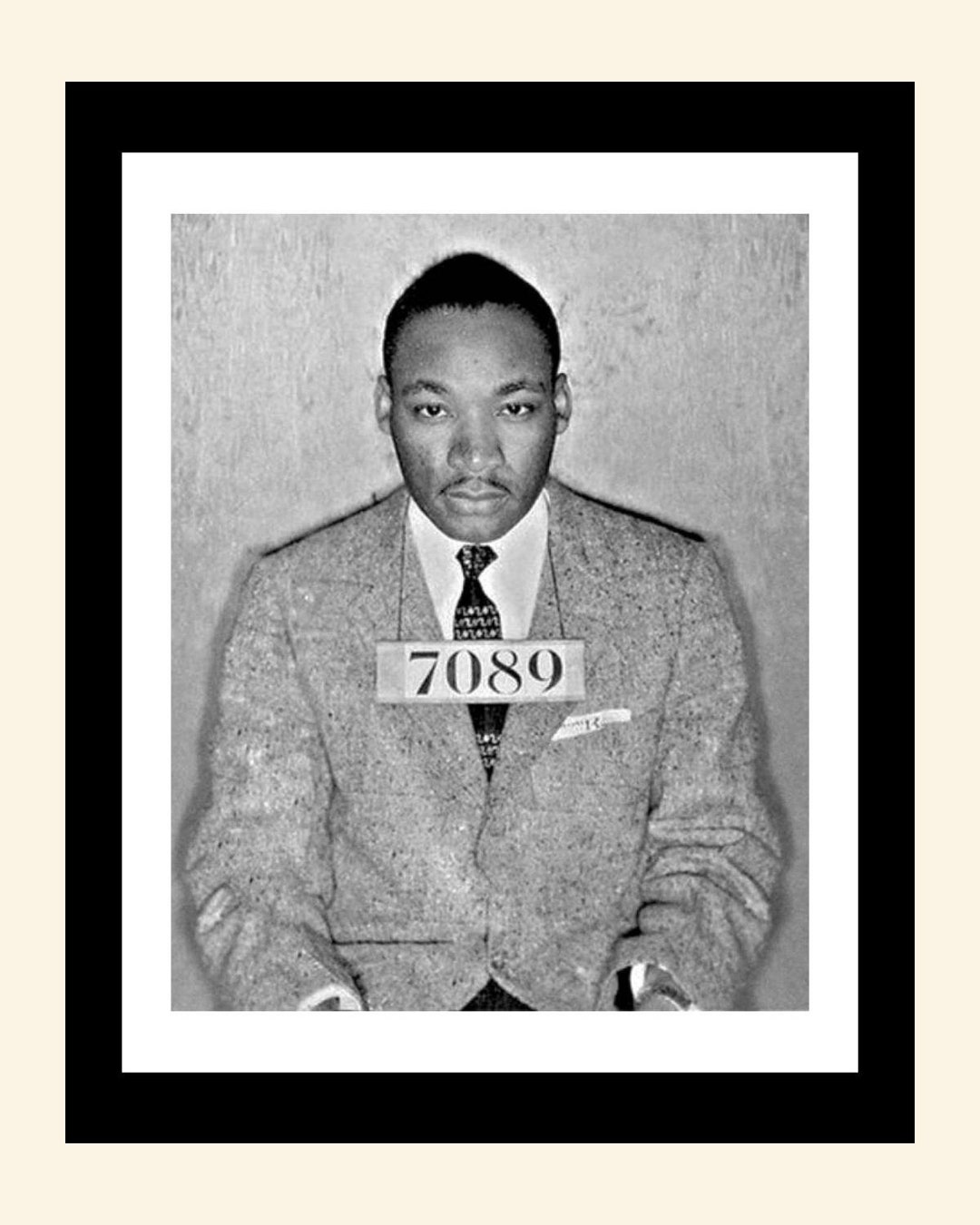 Mugshot Print: Martin Luther King Jr - Etsy