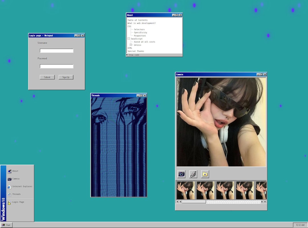 Windows 98 Themed Website Template - Etsy